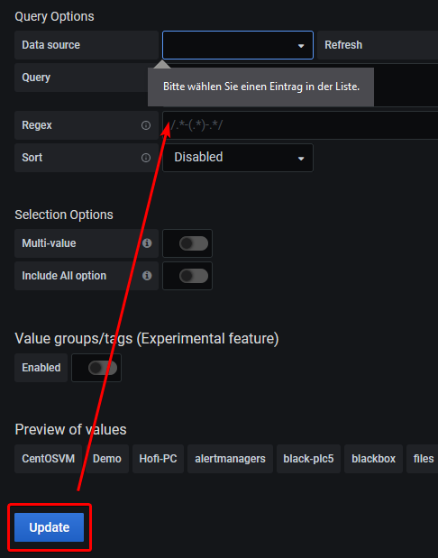 Allow Using Default Datasource In Dashboard Templating Variable · Issue 24765 · Grafanagrafana 1705