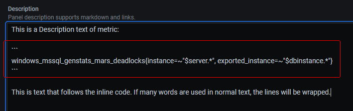 Panel Description Box Does Not Expand To Fit Markdown · Issue 29239 · Grafanagrafana · Github 