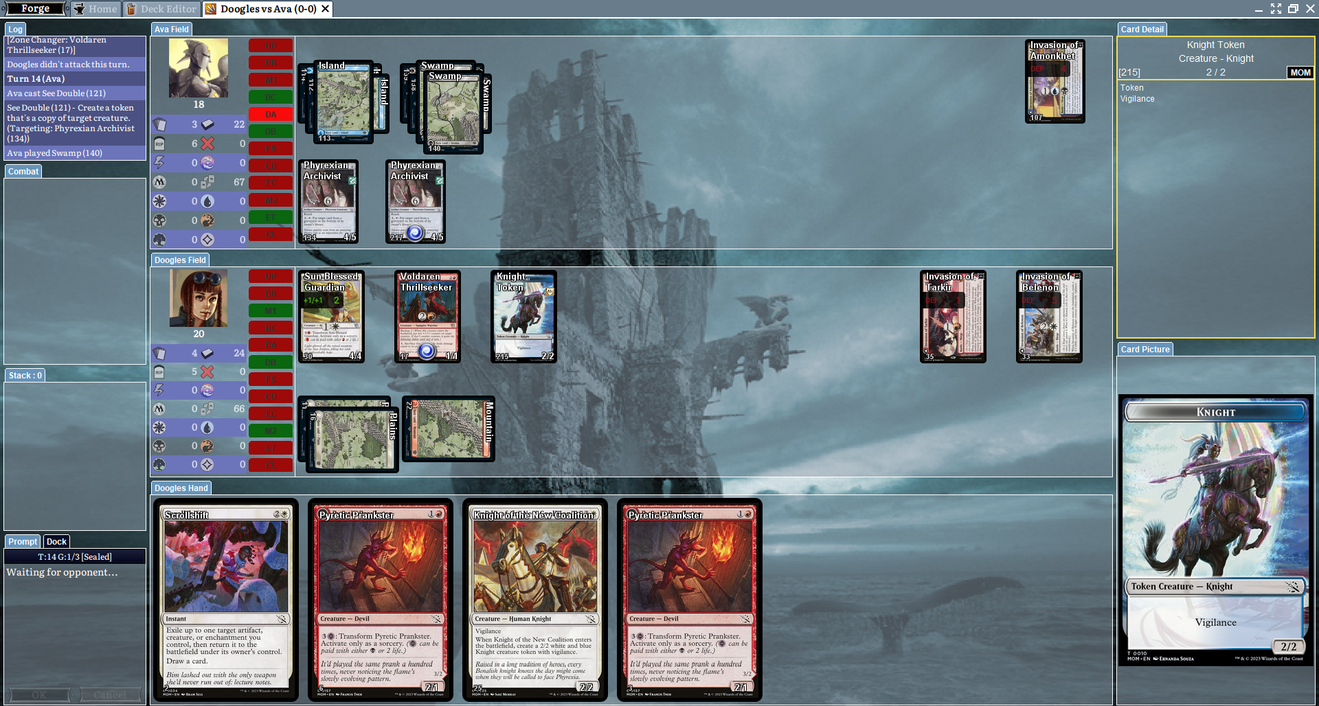 AI crashes when attacking the player and a battle is on the board ...