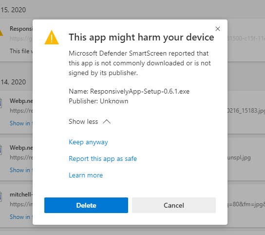 Windows Blocking Download · Issue #314 · responsively-org/responsively ...
