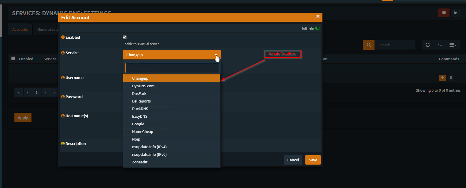 dns/ddclient Cloudflare not available · Issue #2772 · opnsense/plugins · GitHub