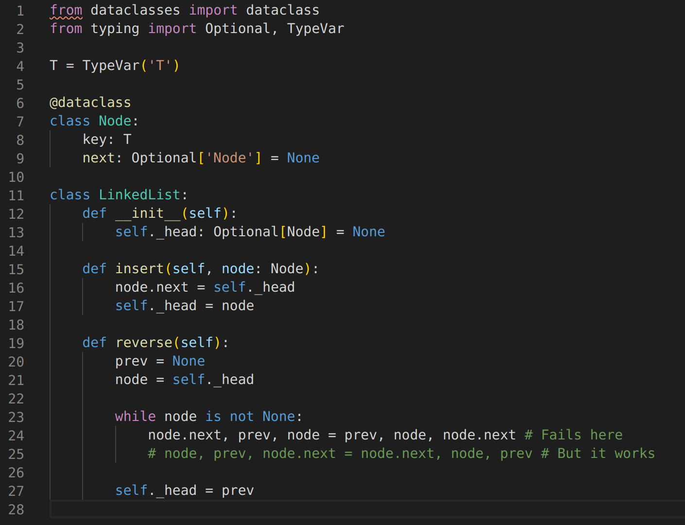 Maximum call stack size exceeded when use multiple assignment · Issue #508 · microsoft/pyright ...
