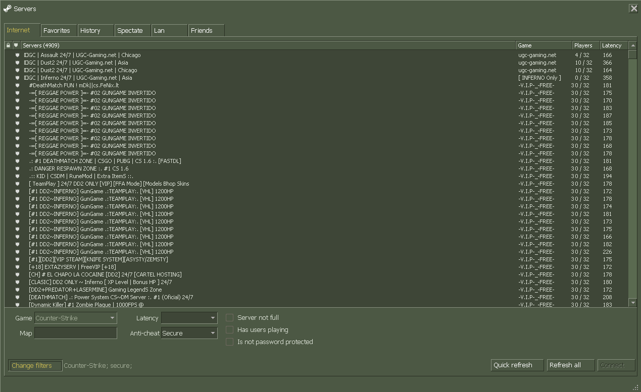 [Counter-Strike] Internet tab is not working as intended · Issue #2385 ...