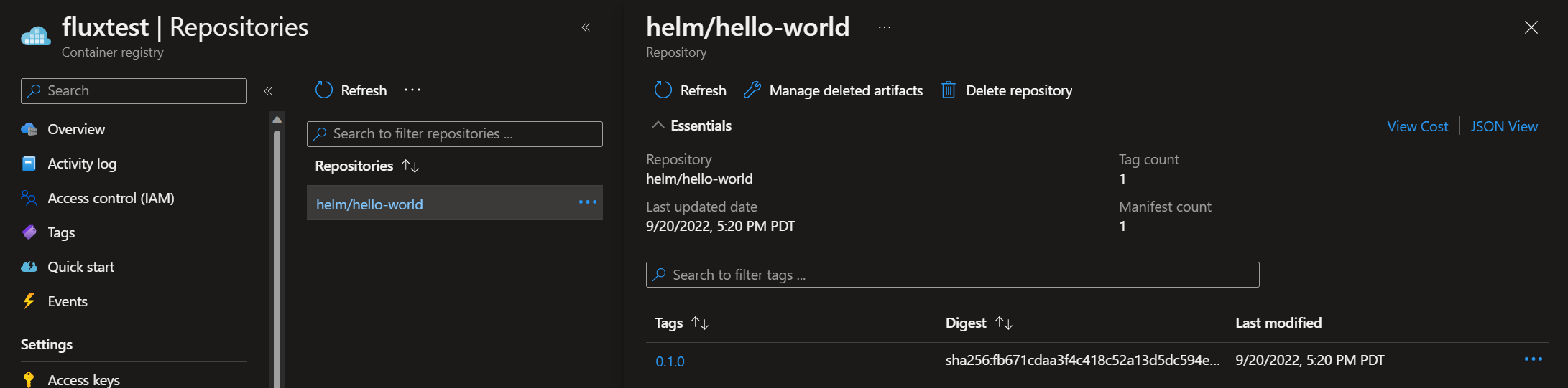 Helm OCI repository - kubelet managed identity [failed to get credential from azure: failed to ...