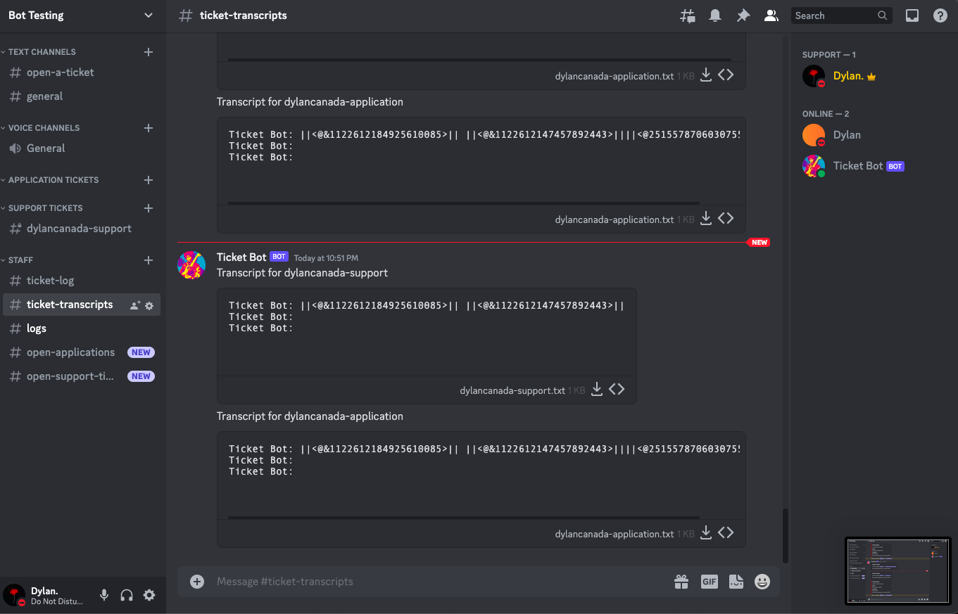 GitHub - dylan0356/TicketBot: A discord JS ticket bot with minimal moderation tools added