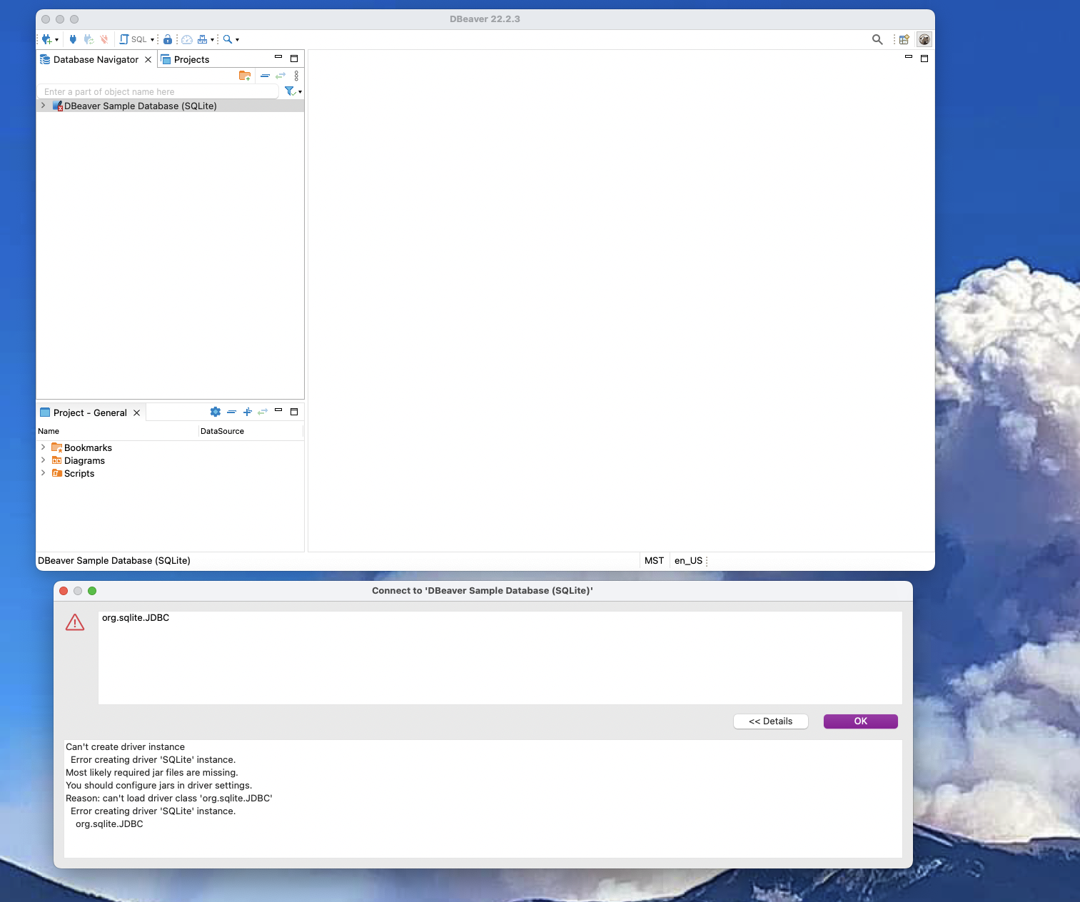 Installed a new version of Dbeaver and am getting a Java.net.ssl.SSLHandshakeException:PKICK ...