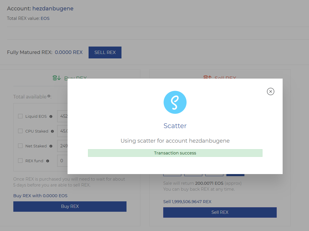 Matured REX balance not updating. · Issue #629 · greymass/anchor · GitHub