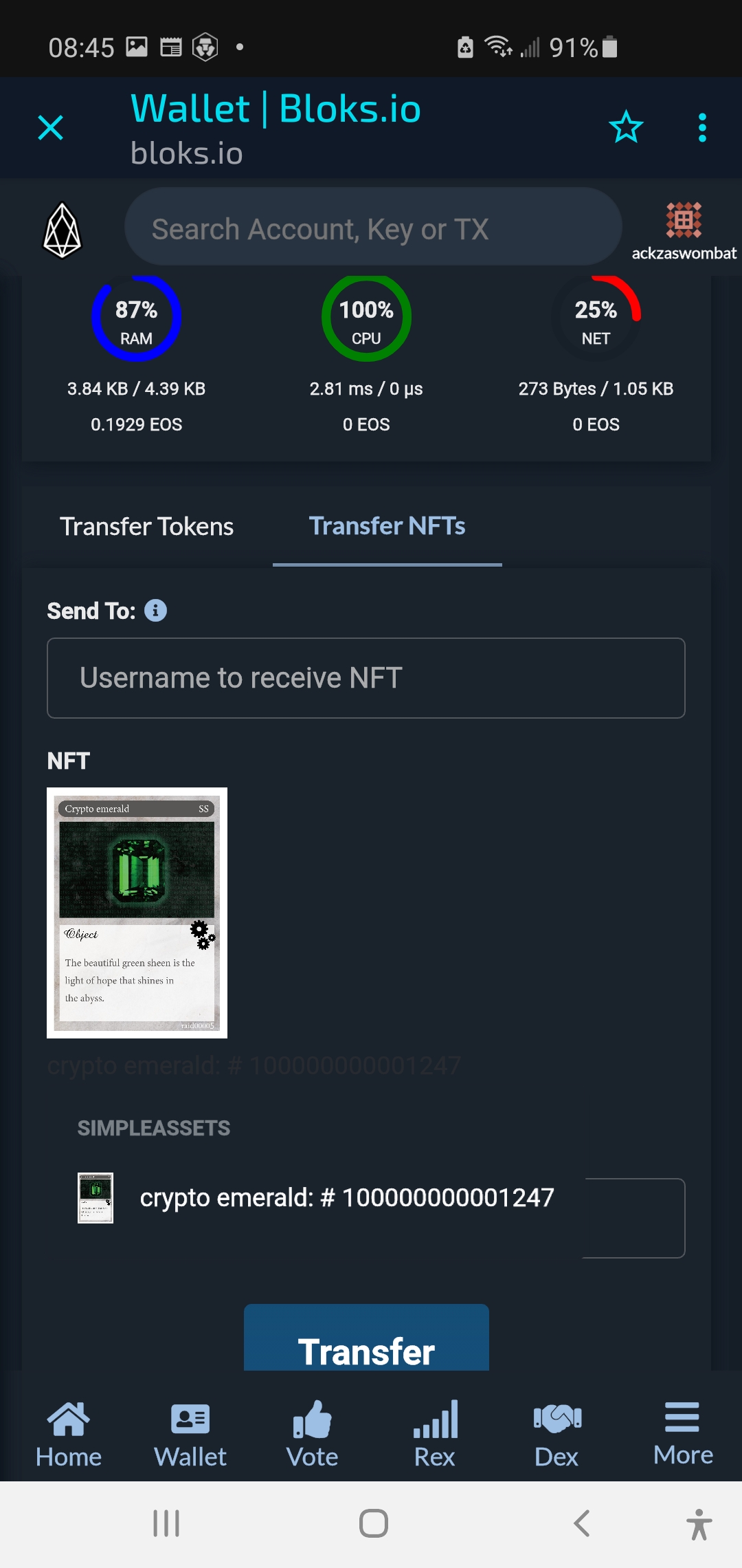 [Feature Request] NFT wallet like bloks.io ? · Issue #998 · greymass/anchor · GitHub