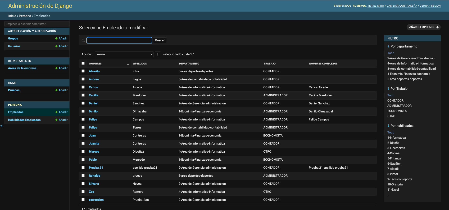 GitHub - JorgeRomeroC/empleados: Buenas practicas en Django, estructura de proyecto, ORM, vistas ...