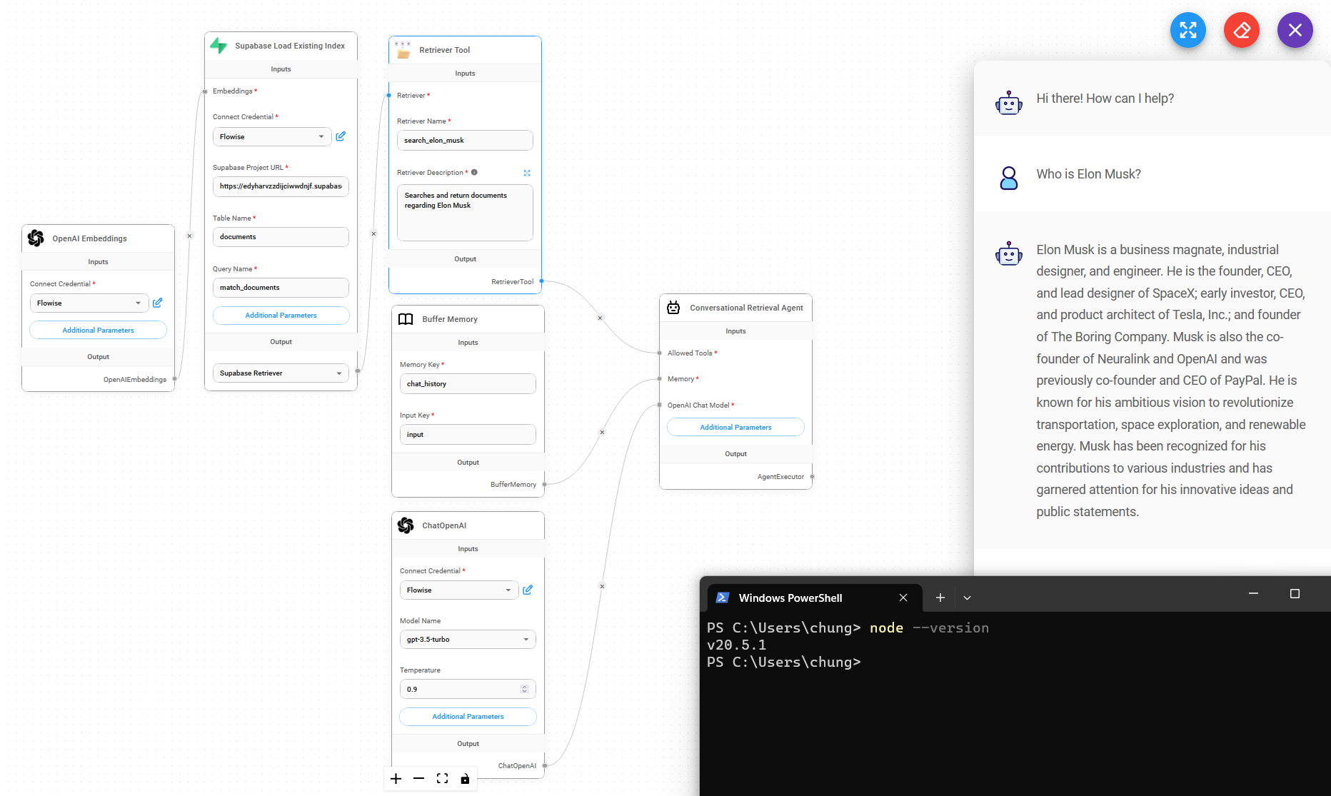 [BUG] "conversation retrieval agent", Error: Cannot read properties of undefined (reading ...