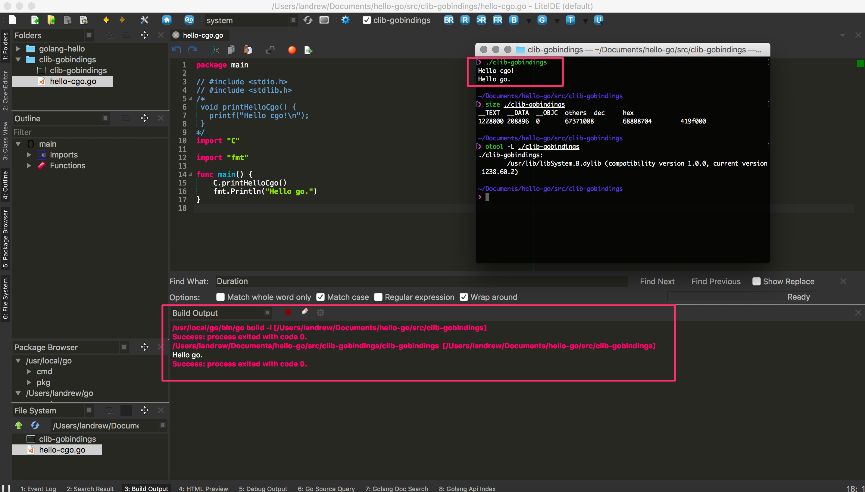 在Ubuntu14.04中使用LiteIDE27.2.1版本无法输出Cgo的打印 · Issue #473 · visualfc/liteide · GitHub