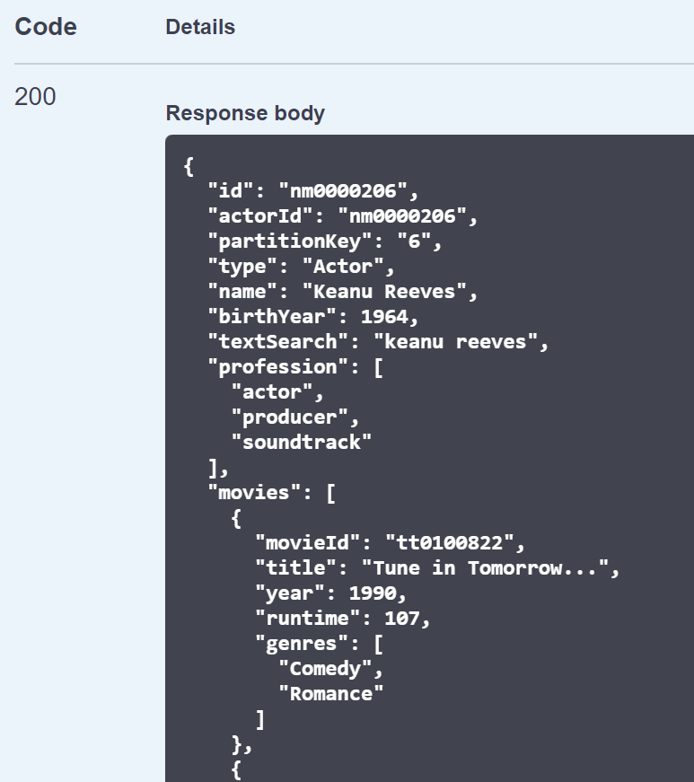 Get actors and get actor by id queries return "type" in the movies array (it shouldn't) · Issue ...