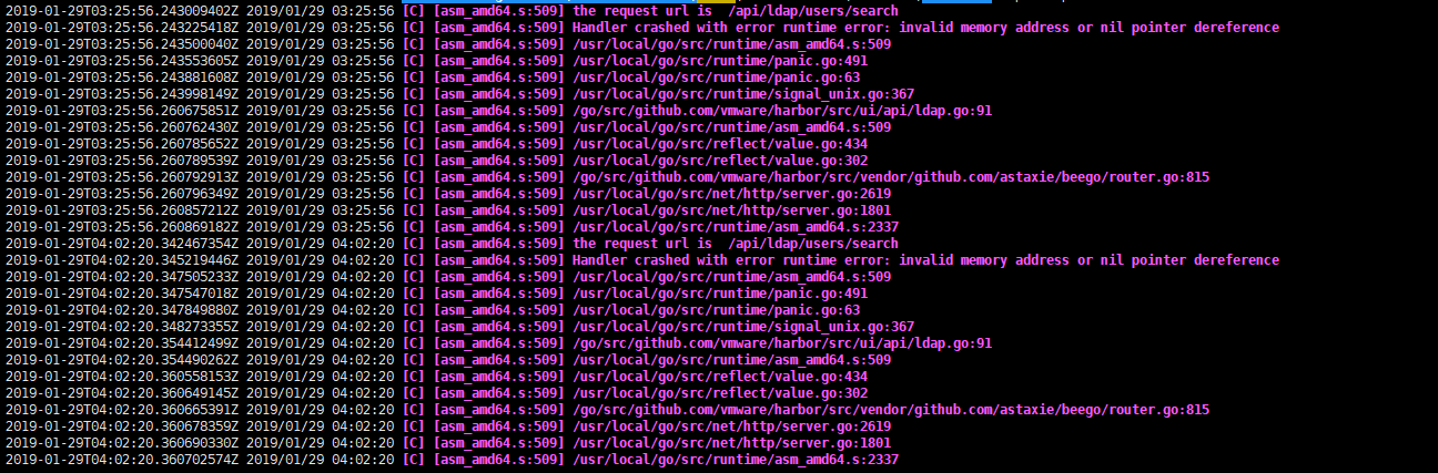 Bug Invalid Memory Address Or Nil Pointer Dereference · Issue 6843 · Goharborharbor · Github