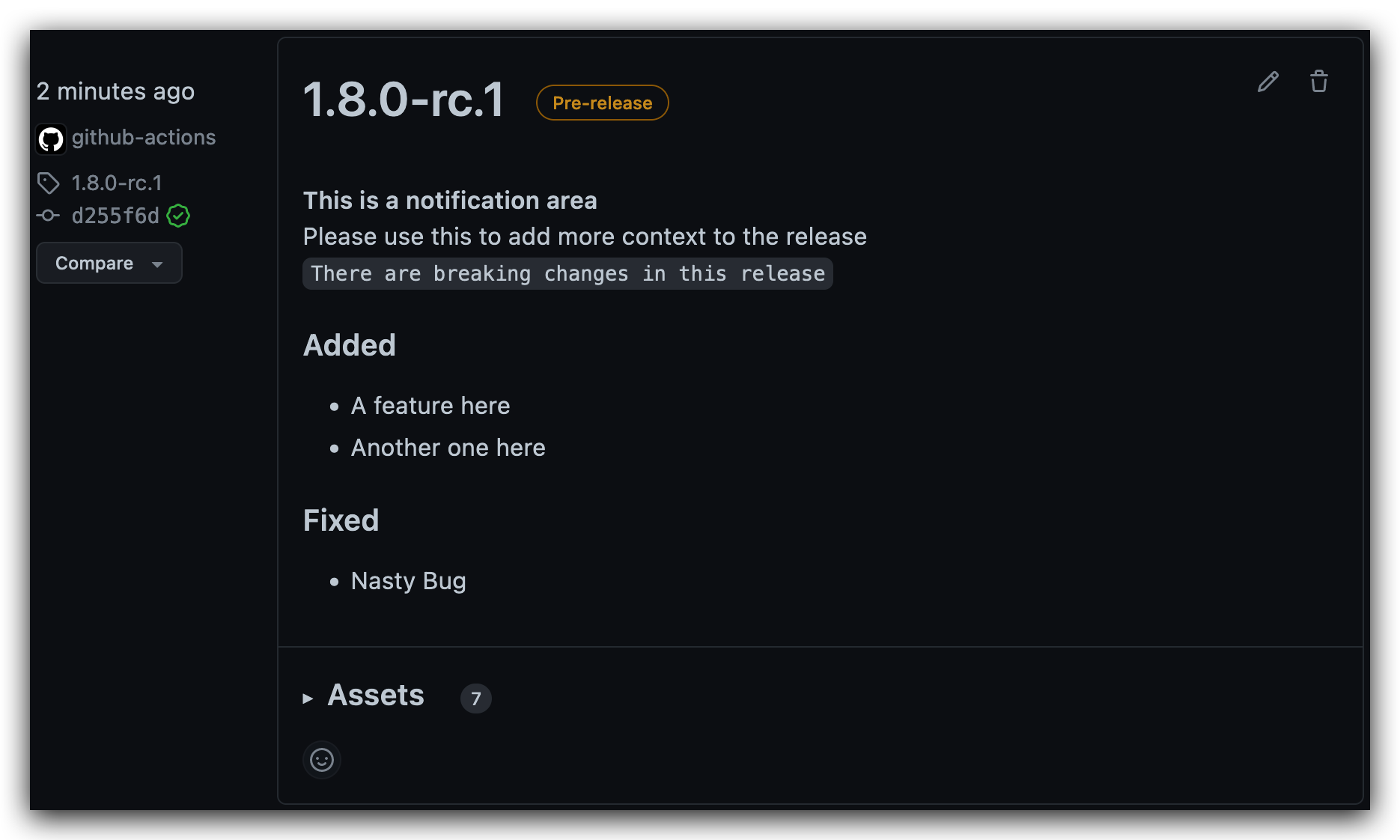 Automate adding a footer to the release note · Issue #82 · anton-yurchenko/git-release · GitHub