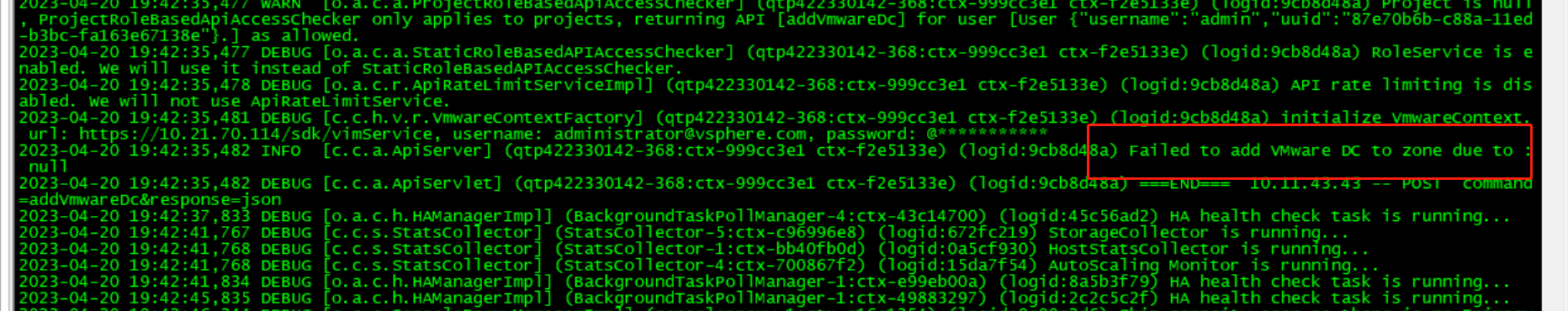 Help How To Add Vmware Dc To Cloudstacks Zone · Issue 7451 · Apachecloudstack · Github 