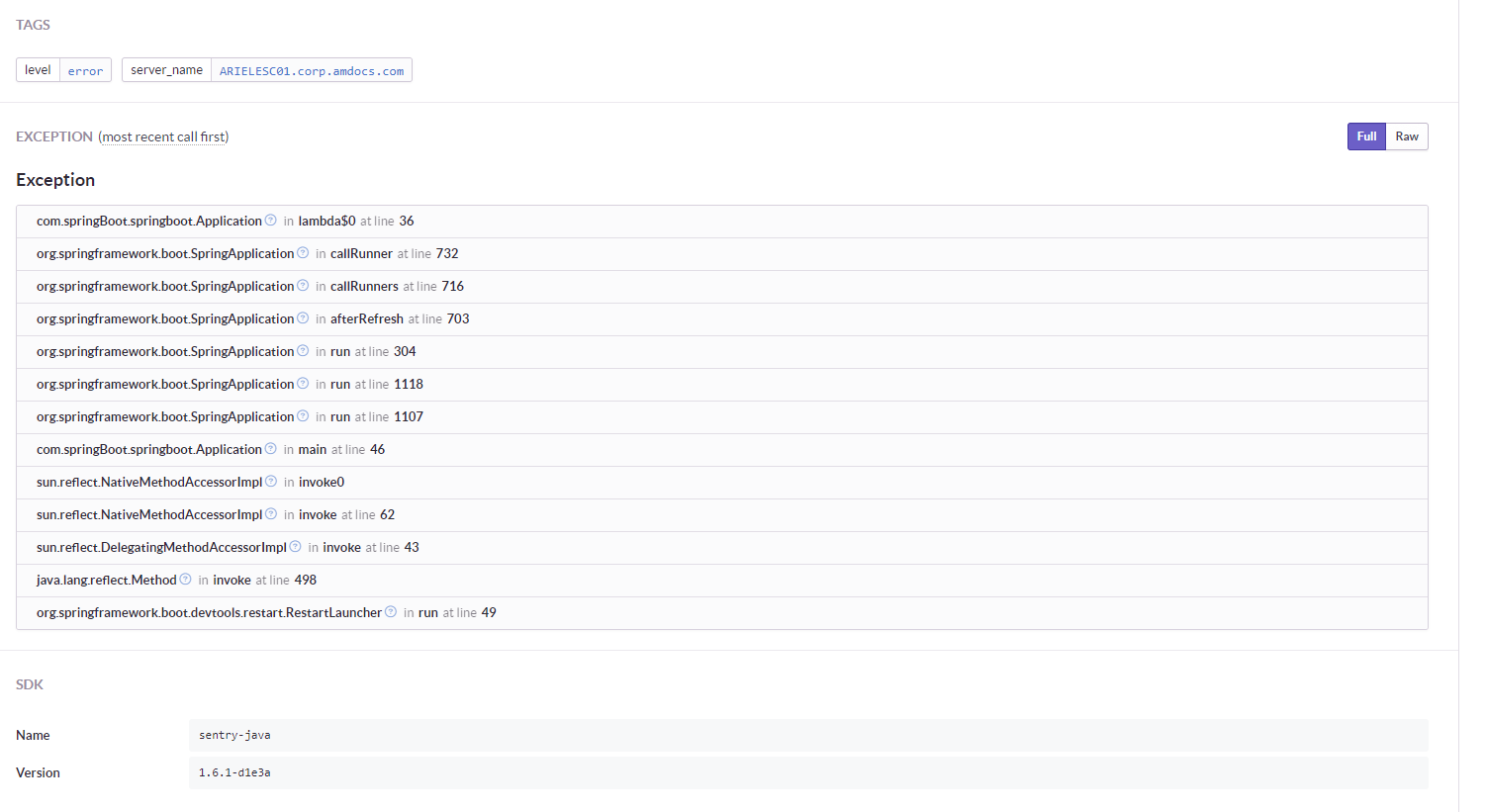 More Details · Issue #525 · getsentry/sentry-java · GitHub