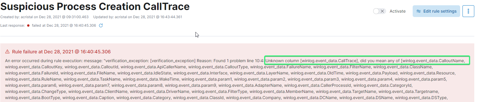 Suspicious Process Creation CallTrace [Bug] · Issue #1678 · elastic ...