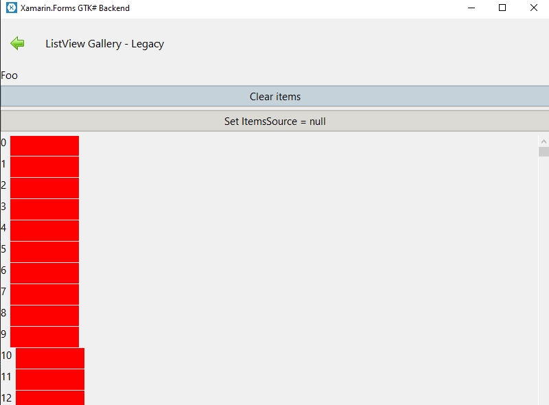 [Bug] GTK Items are not cleared after Set ItemsSource = null or ItemsSource = new List · Issue ...