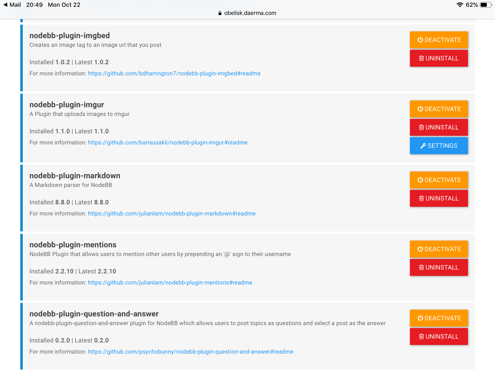 Update to 1.1.0 Now Gets Parsing Errors · Issue #35 · barisusakli/nodebb-plugin-imgur · GitHub
