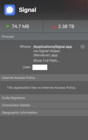 Unusual Amount of Traffic Upload towards textsecure-service.whispersystems.org · Issue #5049 ...
