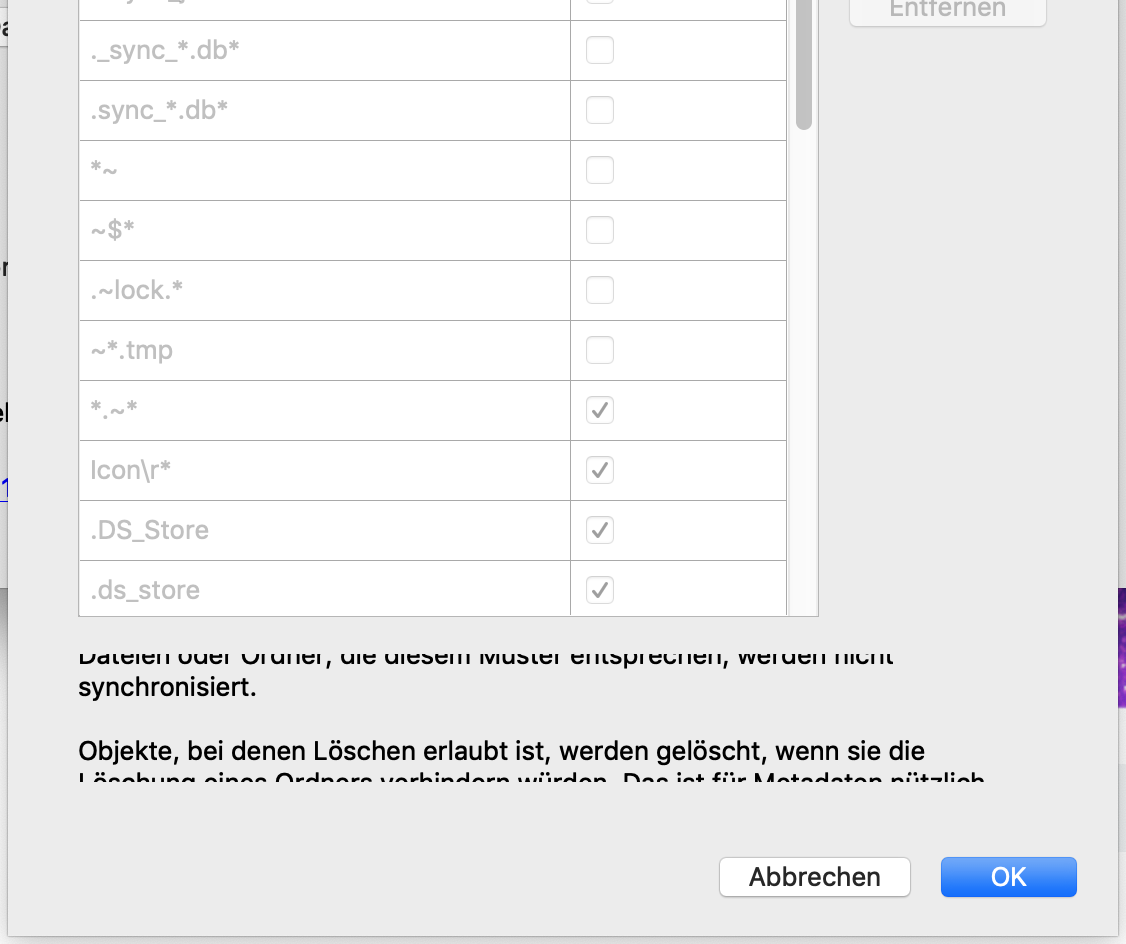 [macOS] Missing scrollbar for explanation text in settings for ignored files · Issue #6641 ...