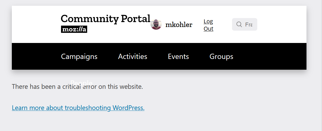 Search broken · Issue #763 · mozilla/community-portal · GitHub