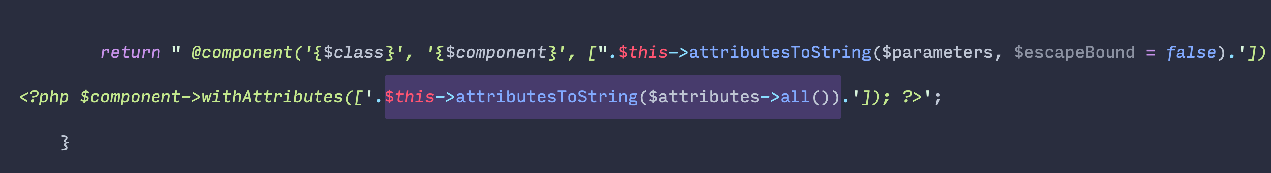[8.x] Dynamic component HTML encodes props even when it shouldn't ...