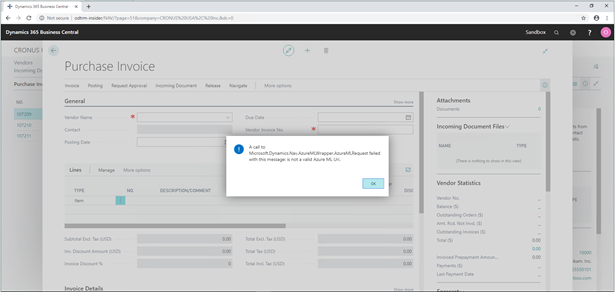 Purchase Invoice Error · Issue #1836 · microsoft/ALAppExtensions · GitHub