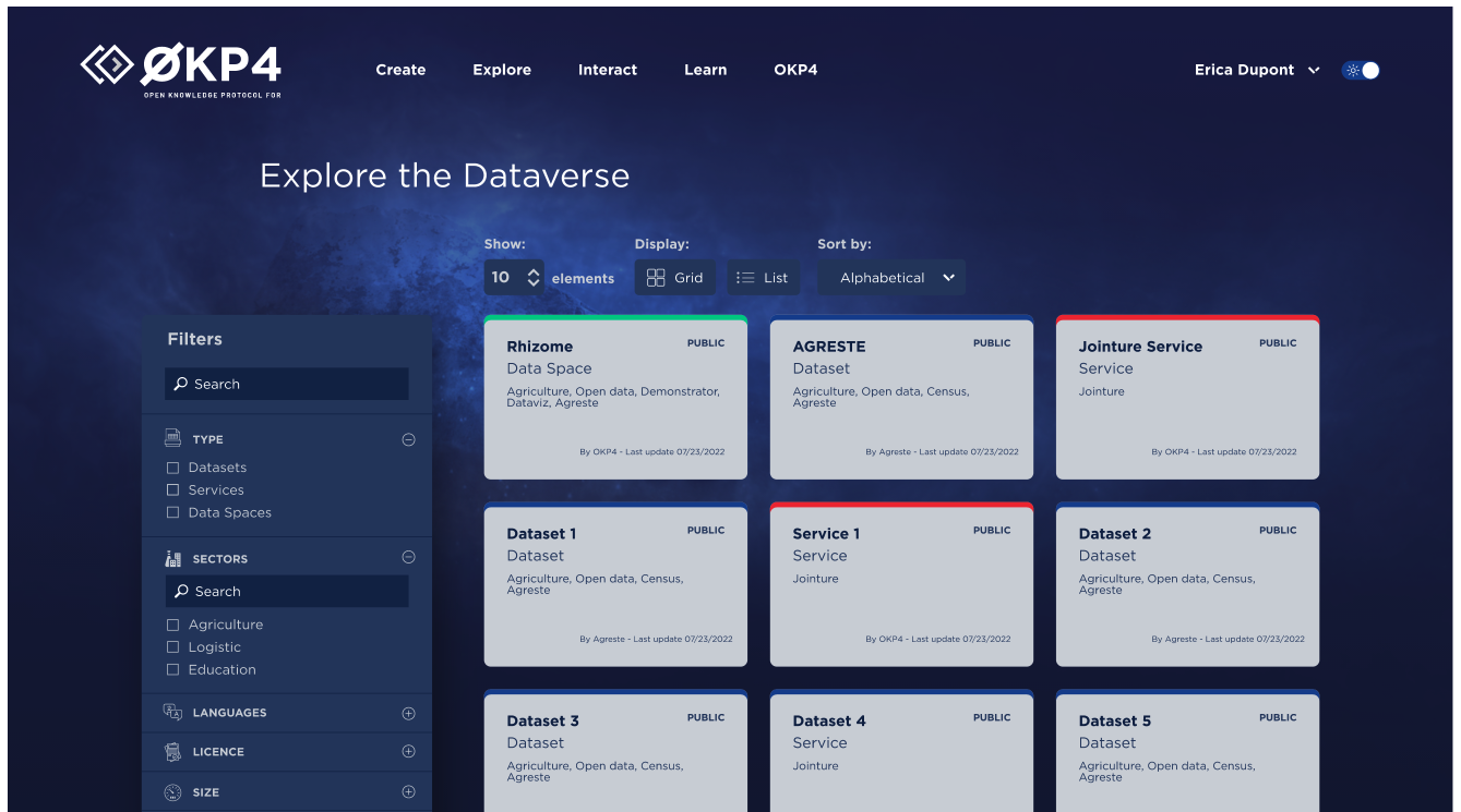 Portal Explore Page · Issue #26 · okp4/portal-web · GitHub