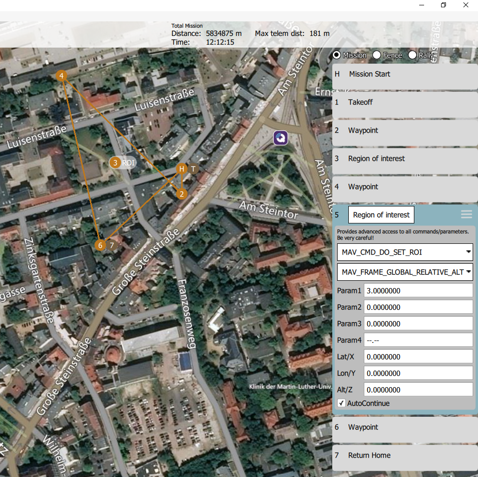 ROI Waypoint causes wrong mission distance · Issue #6477 · mavlink ...