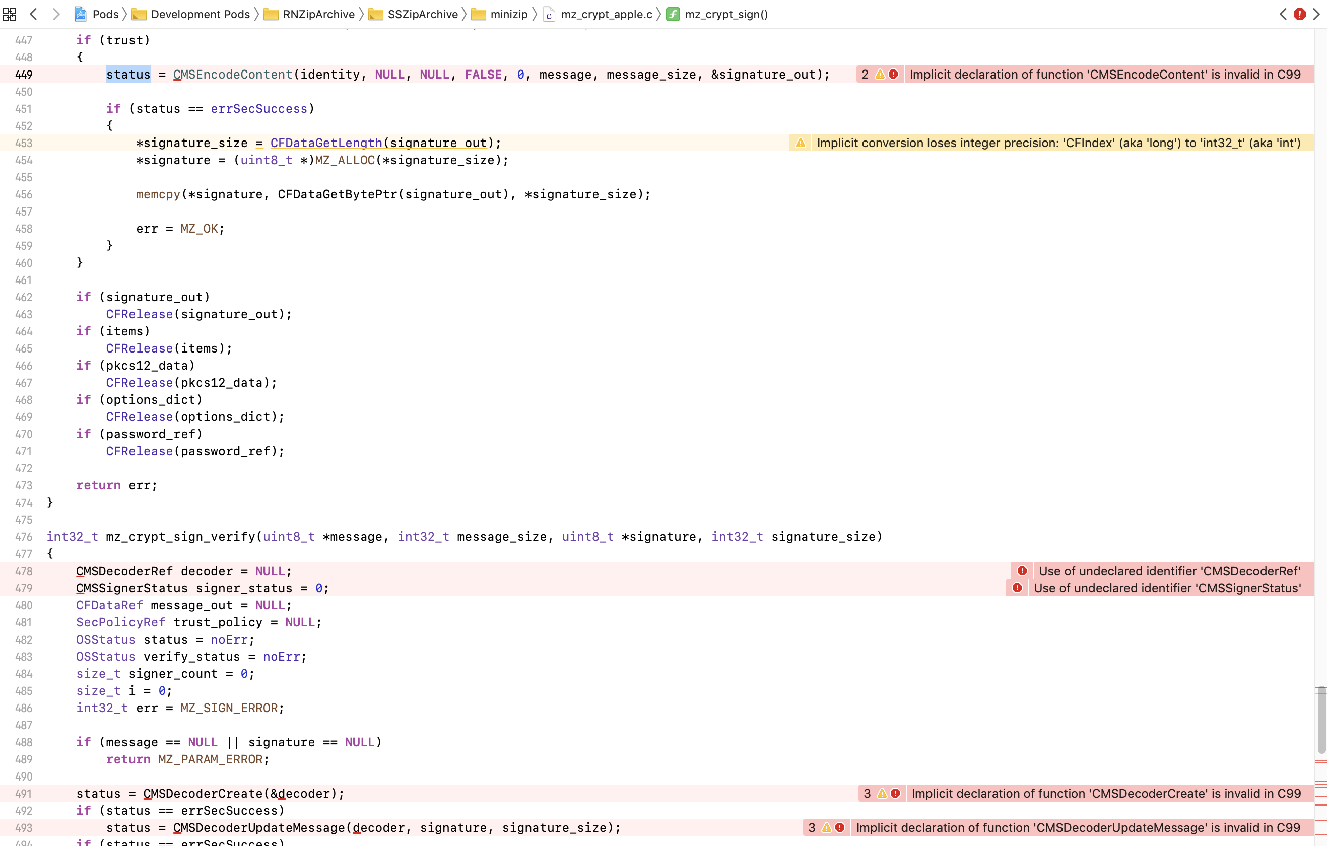iOS build is failing · Issue #146 · mockingbot/react-native-zip-archive · GitHub