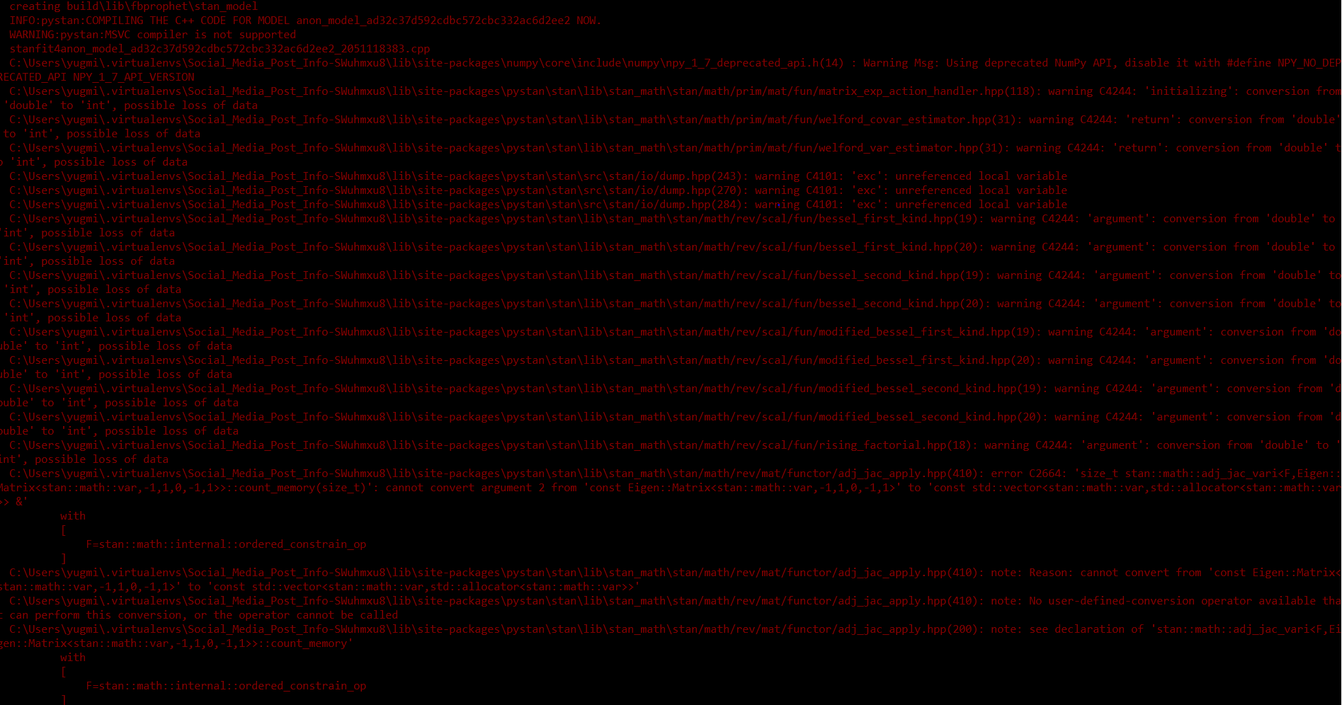 Unable To Install Fbprophet On Heroku Pipenv How Do I Fix Thisi Have Installed Pystan