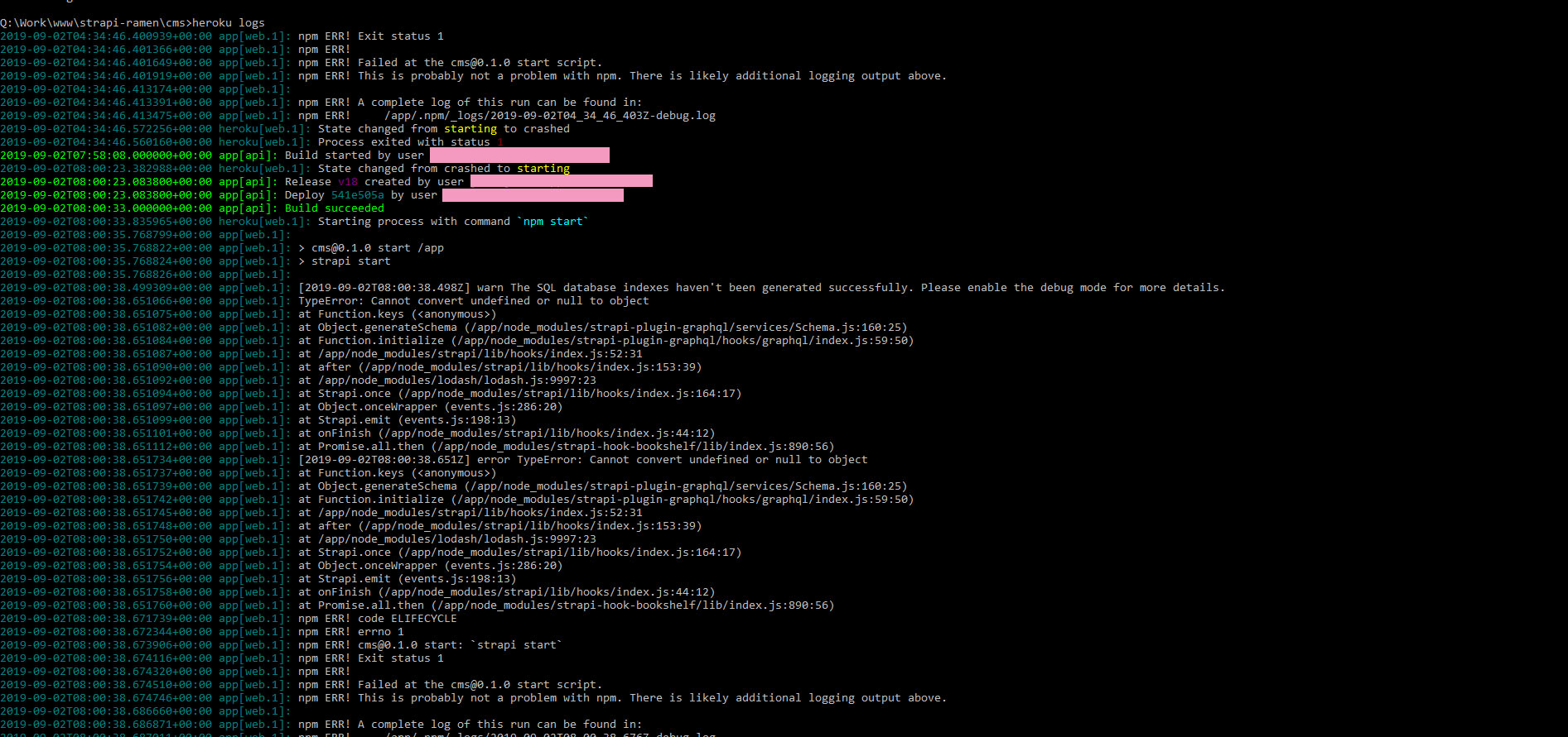 Cant deploy on Heroku · Issue #3883 · strapi/strapi · GitHub