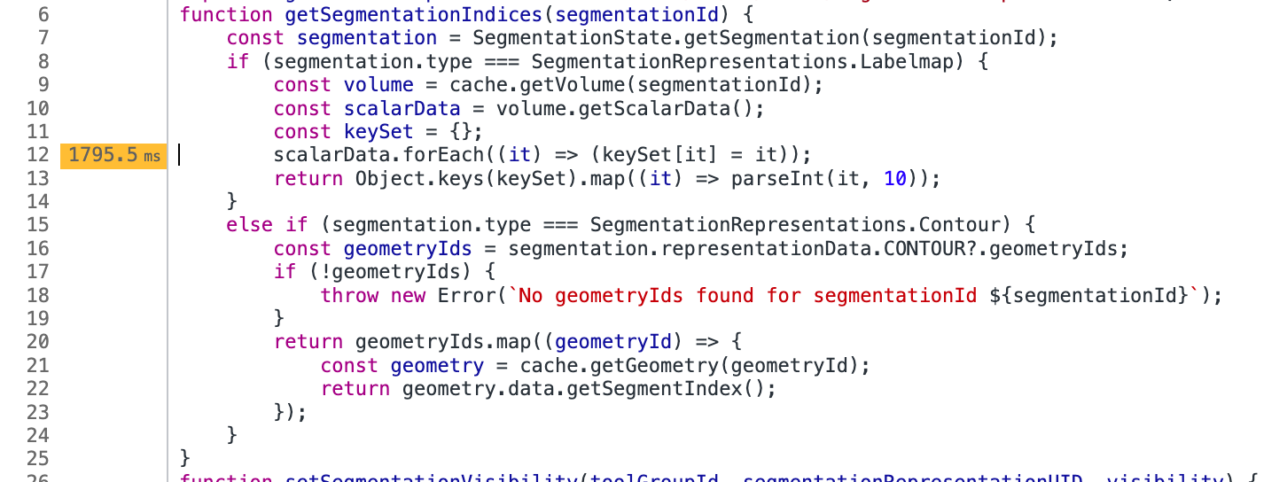 Drop in performance when showing/hiding a segmentation representation · Issue #546 ...