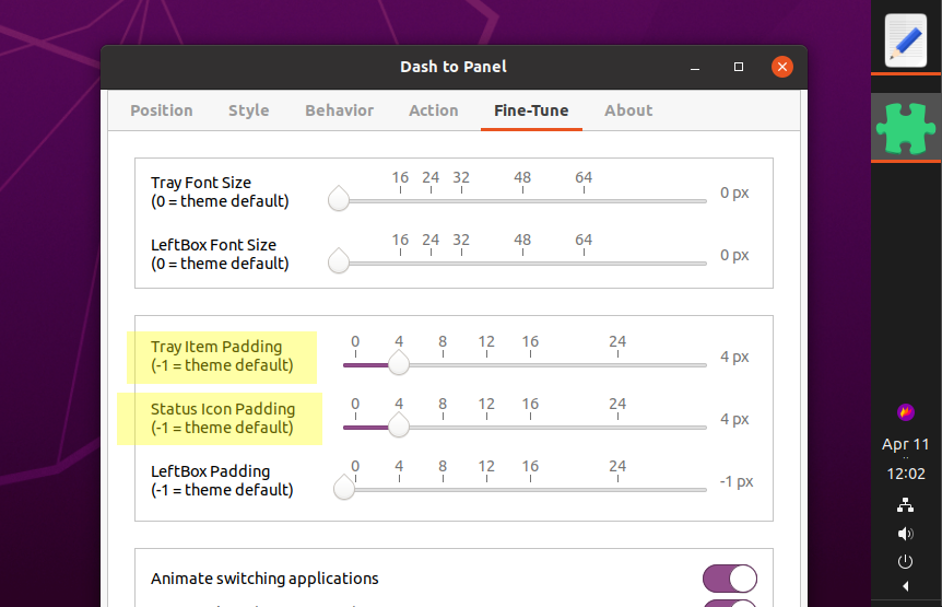 Distorted 'tray icons' on panel · Issue #951 · home-sweet-gnome/dash-to-panel · GitHub