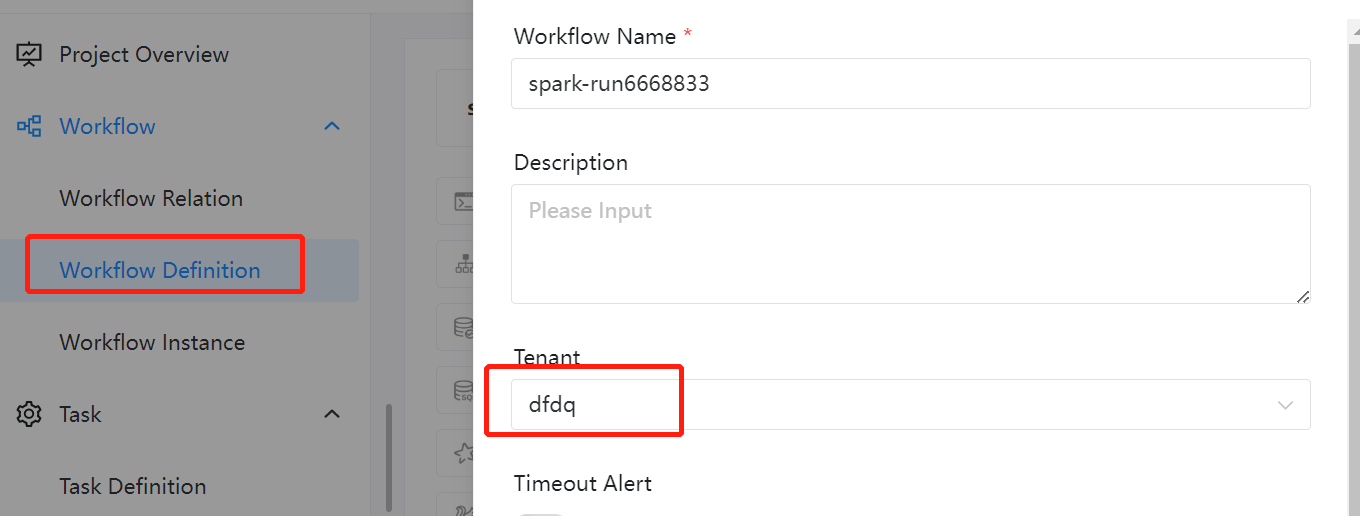 [Bug] [API] The workflow definition and the tenant in the workflow ...