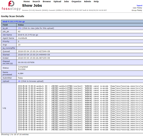 Bulk Recognition Not Working · Issue 1089 · Fossology Fossology · Github