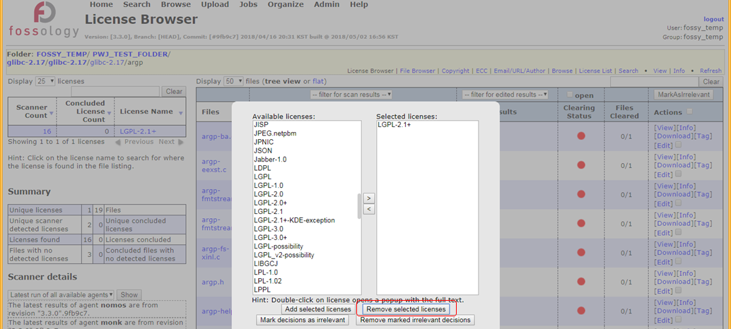 How to use Actions > Edit at License Browser · Issue #1128 · fossology/fossology · GitHub