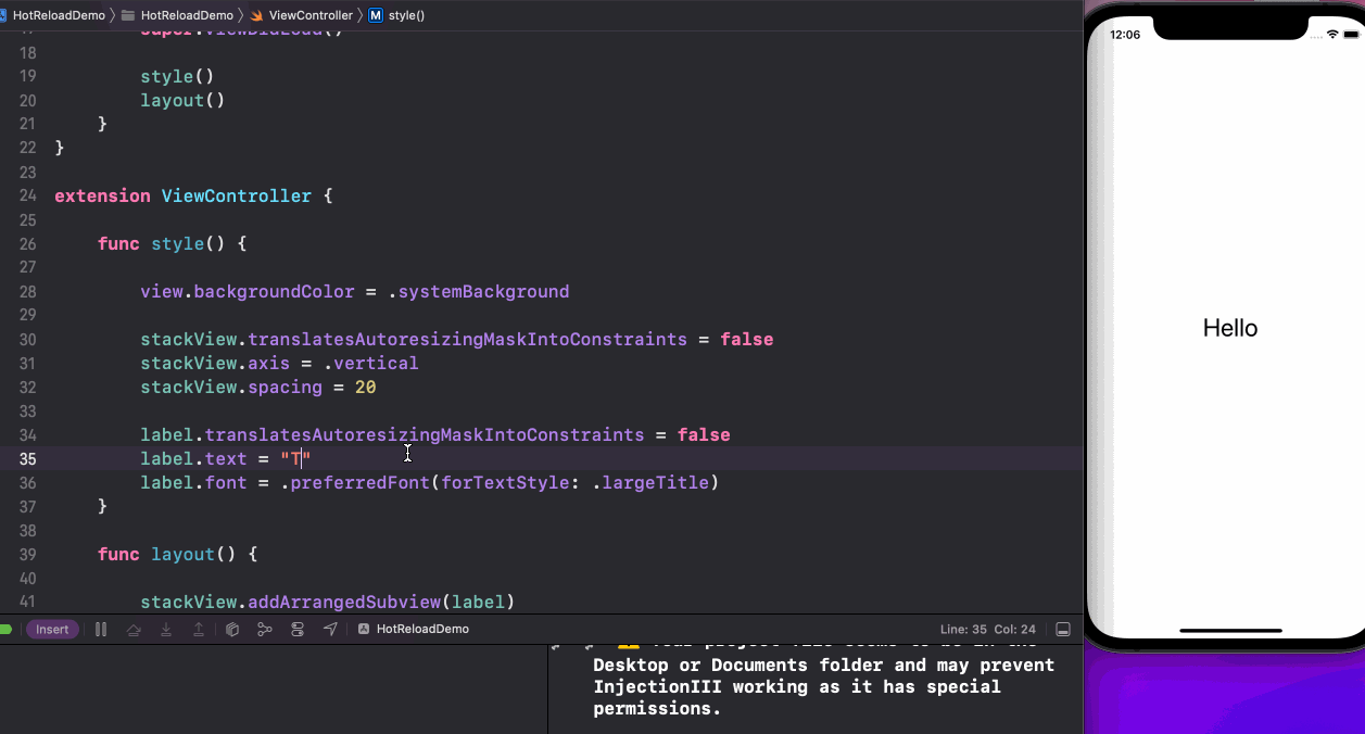 Github Daniel Staffordhot Reload Demo Uikit Hot Reload With Inject 2824