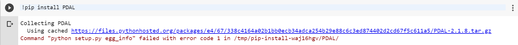 How do I install PDAL in google colab? · Issue #2432 · PDAL/PDAL · GitHub