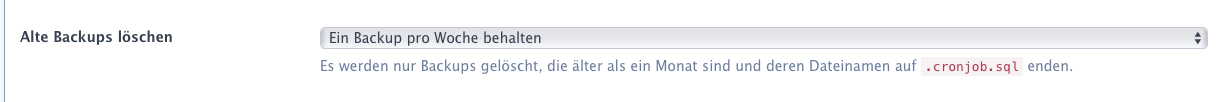 Cronjob: alte Backups löschen funktioniert nicht · Issue #1765 · redaxo/redaxo · GitHub