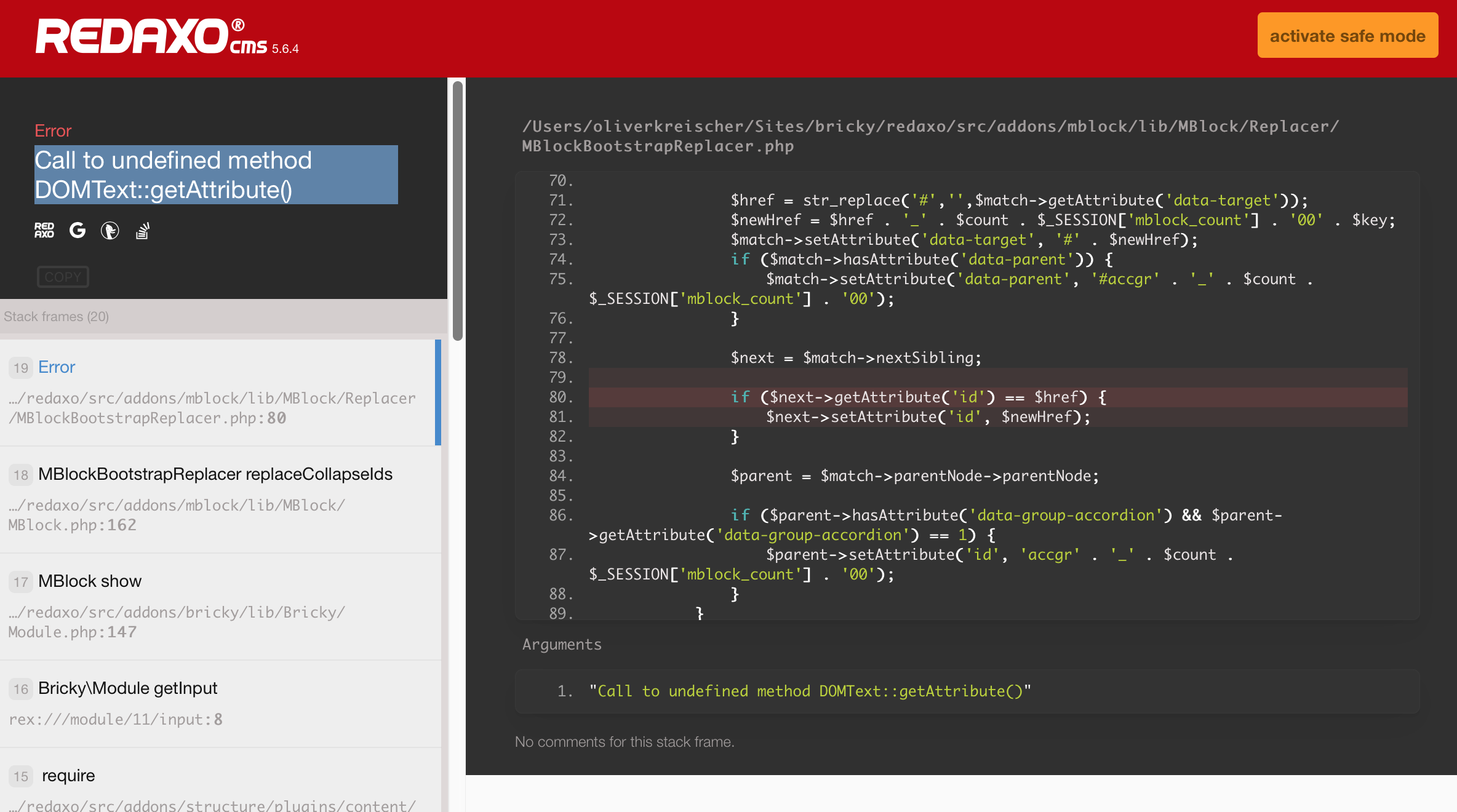 Call to undefined method DOMText::getAttribute() · Issue #100 · FriendsOfREDAXO/mblock · GitHub