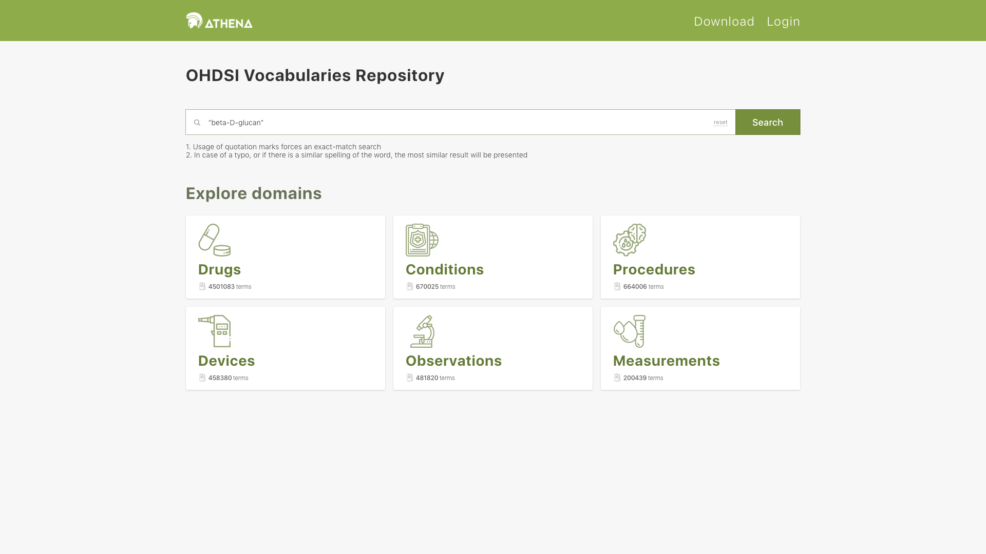 New user friendly home page · Issue #69 · OHDSI/AthenaUI · GitHub
