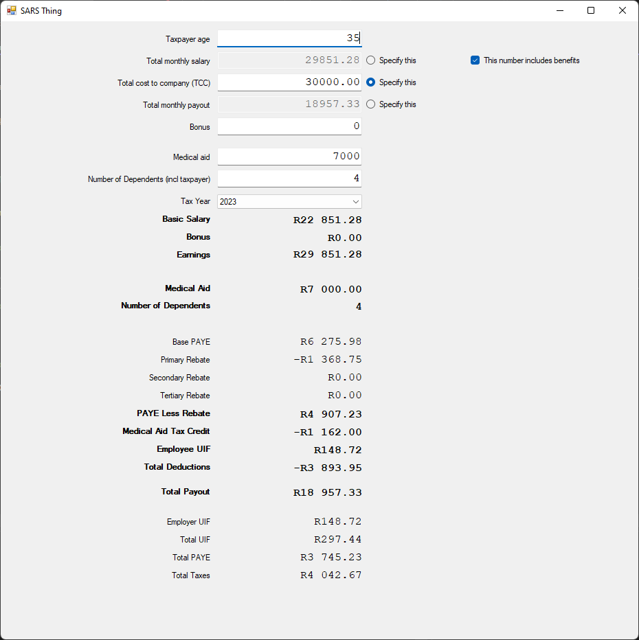 GitHub - cilliemalan/sars: This small tool allows you to calculate ...