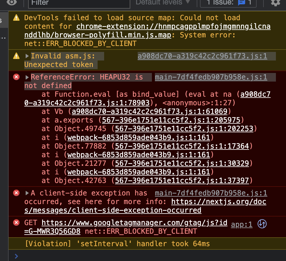 ReferenceError: HEAPU32 is not defined · vercel next.js · Discussion #35216 · GitHub