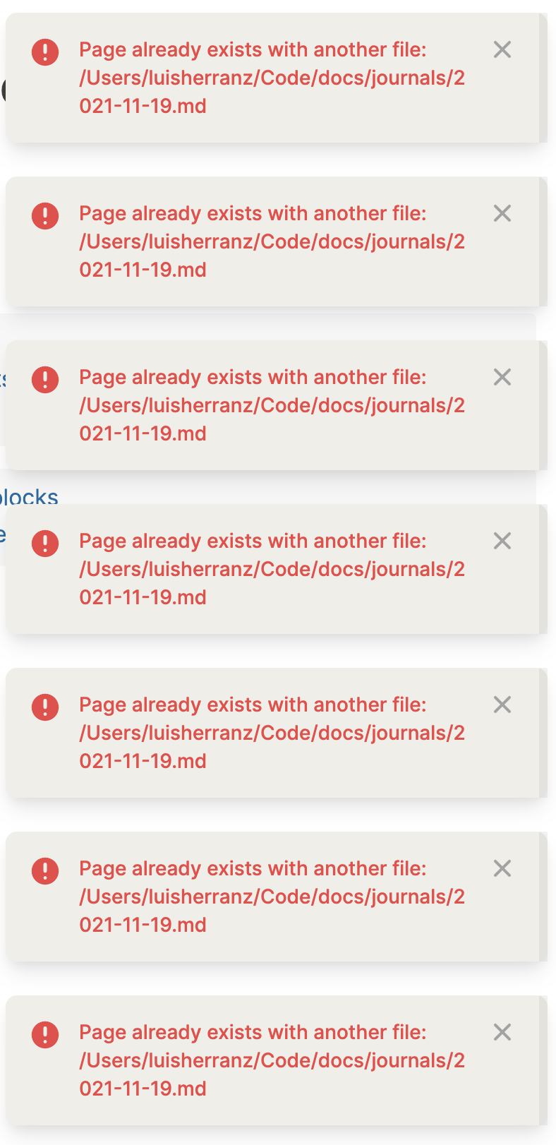 Page already exists with another file · Issue #3214 · logseq/logseq · GitHub
