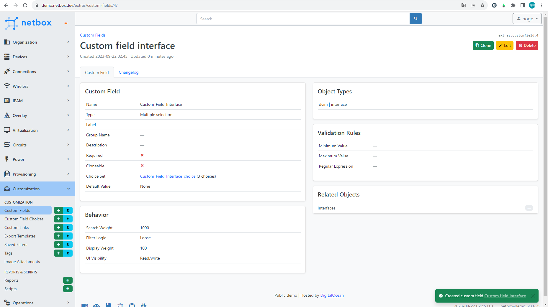 Element Search Bug In Custom Fields · Issue 13859 · Netbox Community 