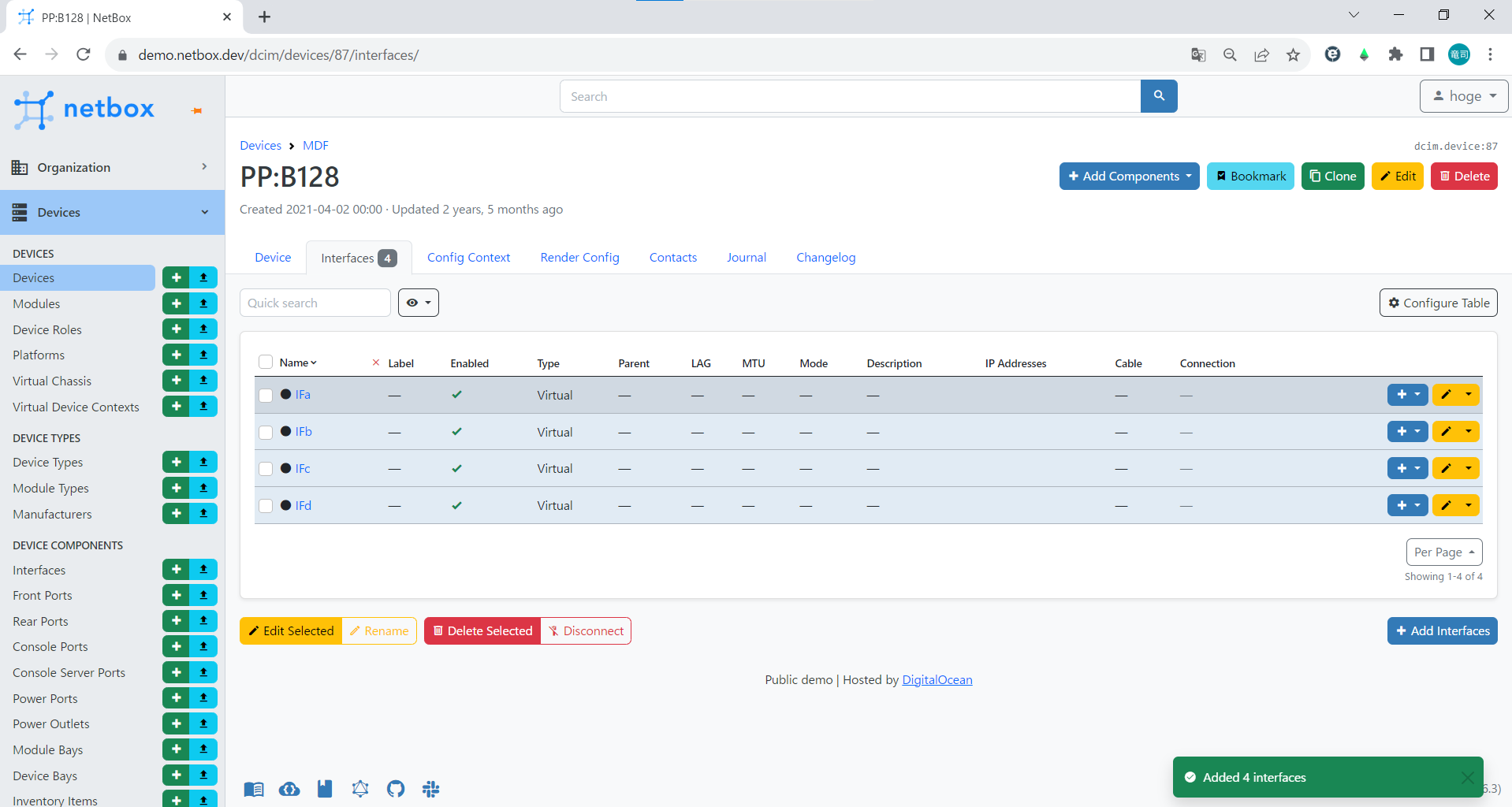 Bug in the parser part that declares Interface, etc. together. · Issue #13924 · netbox-community ...