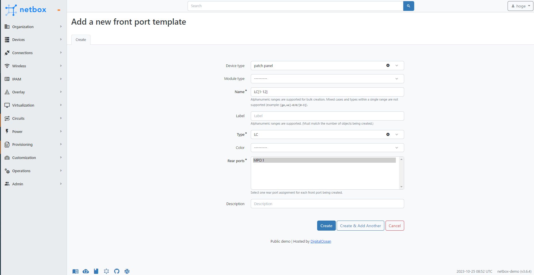 If You Create A Port In Alphanumeric Ranges With Not Enough Rear Ports A Server Error Will Be