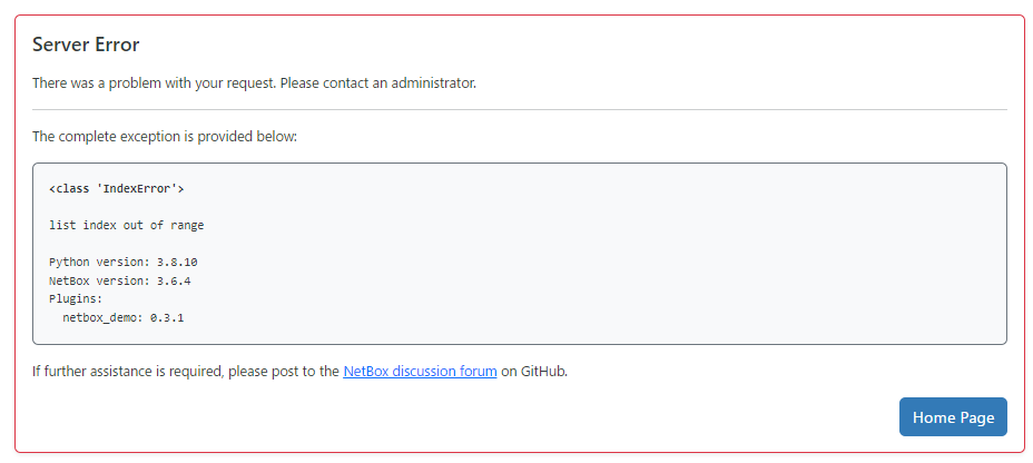 If you create a port in Alphanumeric ranges with not enough Rear ports, a server error will be ...